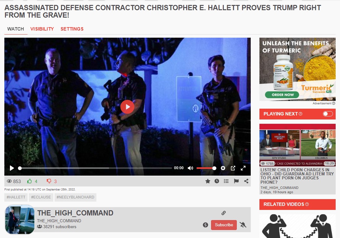 THE MYSTERIOUS TRIBUNAL NUMBER ON THE CHRISTOPHER E. HALLETT DOCUMENT ...