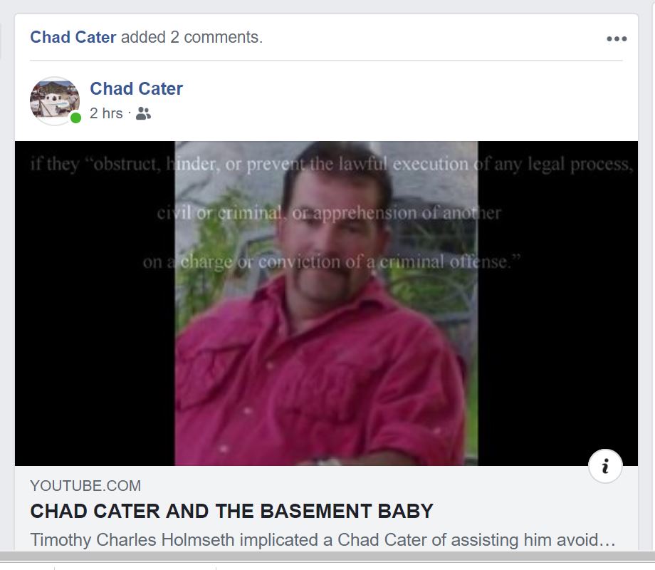 Chad Cater, Middle River, Minnesota loves buttholes, dirty tampons, and ...