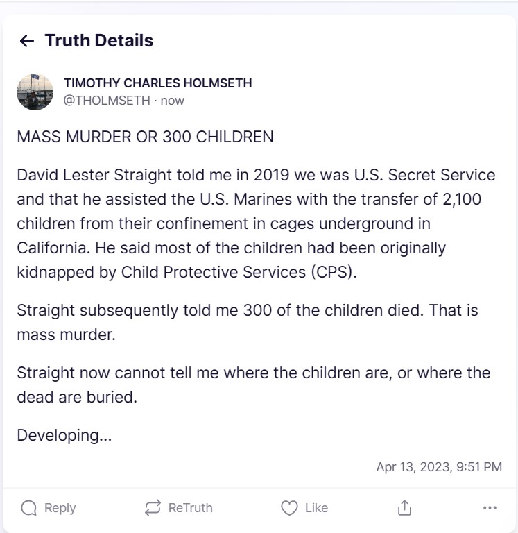 TEXAS MAN WHO CLAIMED KNOWLEDGE OF MASS MURDER OF 300 CHILDREN ARRESTED ...