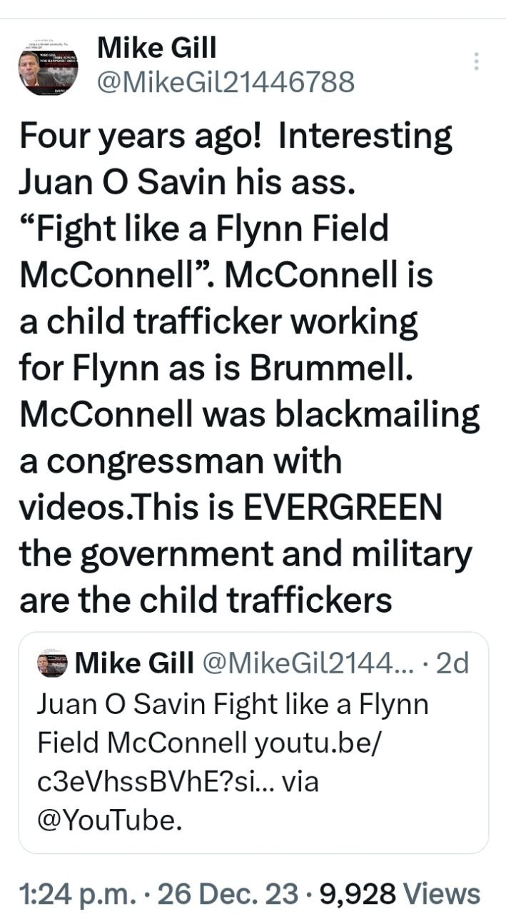 "I COMMUNICATE WITH PRESIDENT TRUMP DAILY" - Field McConnell - TIMOTHY ...