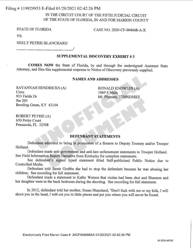 EVIDENCE: THE FBI and MARION COUNTY STATE'S ATTORNEYS OFFICE ...