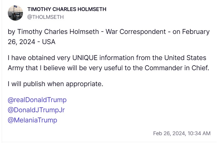THREAT TO PRESIDENT TRUMP 'FROM WITHIN U.S. SECRET SERVICE' STORY TAKES ...