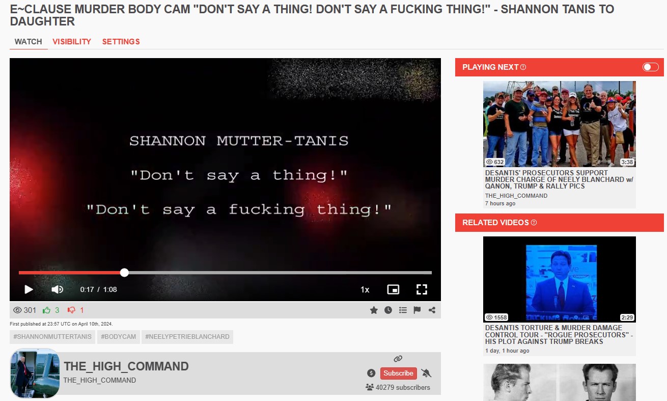 POLICE BODY CAM: PANICKED E~CLAUSE MURDER EYEWITNESS TOLD DAUGHTER "DON ...