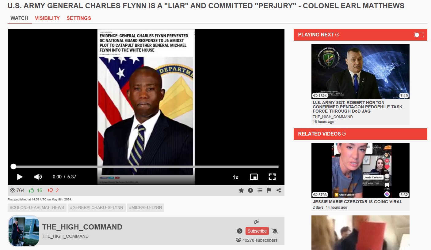 U.S. ARMY GENERAL CHARLES FLYNN IS A "LIAR" AND COMMITTED "PERJURY ...