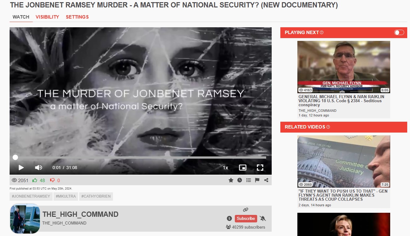THE JONBENET RAMSEY MURDER - A MATTER OF NATIONAL SECURITY? (NEW ...