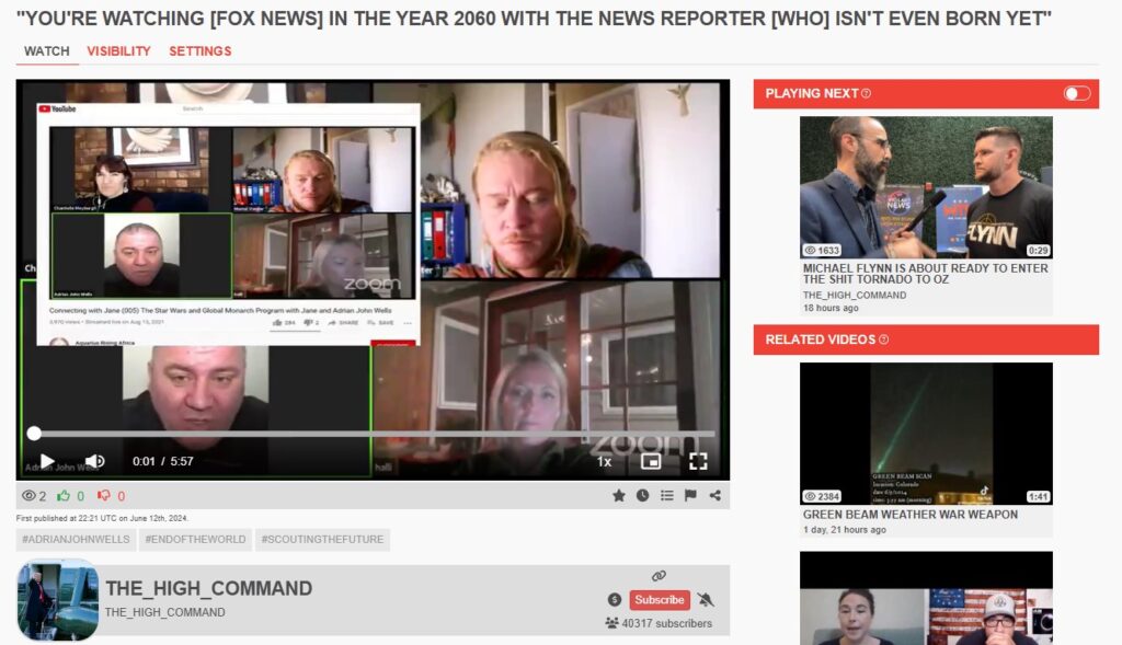 ABOVE TOP SECRET TECHNOLOGY - ADRIAN JOHN WELLS WATCHED FOX NEWS LIVE ...