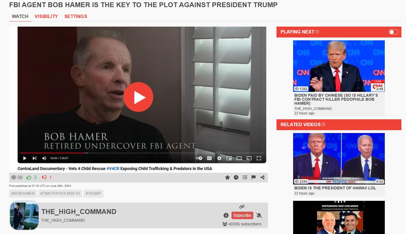 FBI AGENT BOB HAMER IS THE KEY TO THE PLOT AGAINST PRESIDENT TRUMP ...