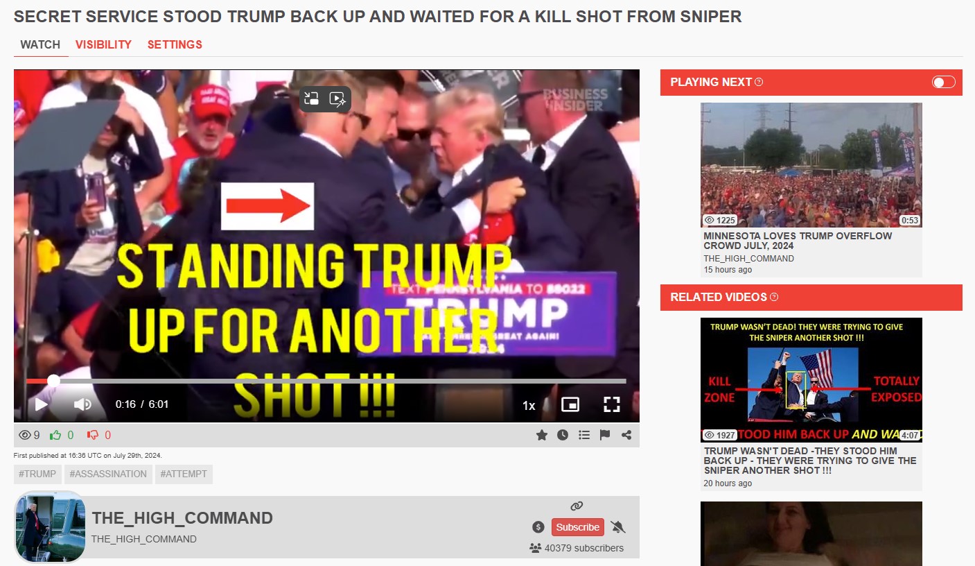 SECRET SERVICE STOOD TRUMP BACK UP AND WAITED FOR A KILL SHOT FROM ...
