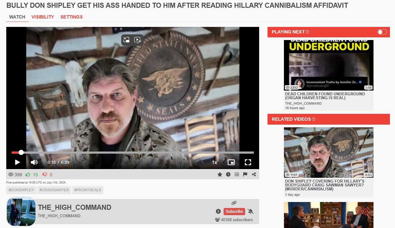 FAMOUS NAVY SEAL DON SHIPLEY WHO EXPOSES 'PHONY SEALS' GETS BUSTED ...