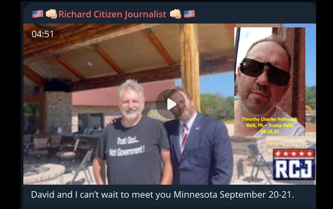 TIMOTHY HOLMSETH - SPECIAL REPORT FROM YORK, PA - TRUMP RALLY - DAVID ...