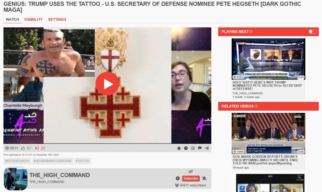 DONALD TRUMP JR. AMAZED by PETE HEGSETH'S NAZI TATTOO - TIMOTHY CHARLES ...