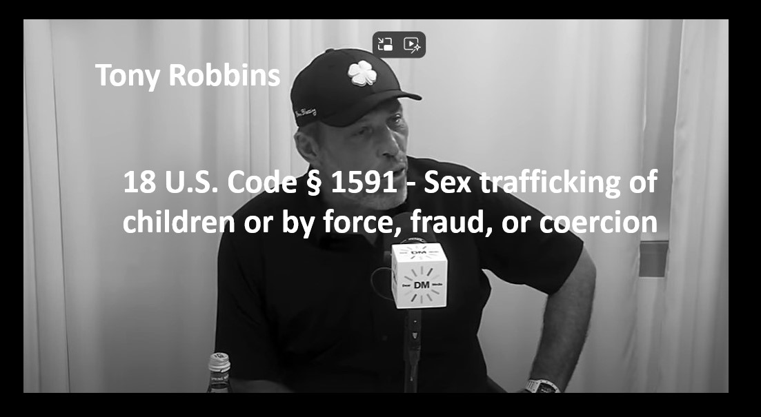 TRUMP INAUGURATION DAY CONFESSION! TONY ROBBINS IS AN INDUSTRIAL LEVEL ...