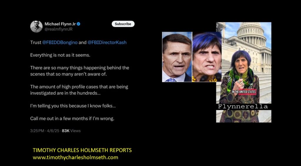 MICHAEL FLYNN JR. (aka Flynnerella Jr.) ISSUES MAJOR PRESS RELEASE ...