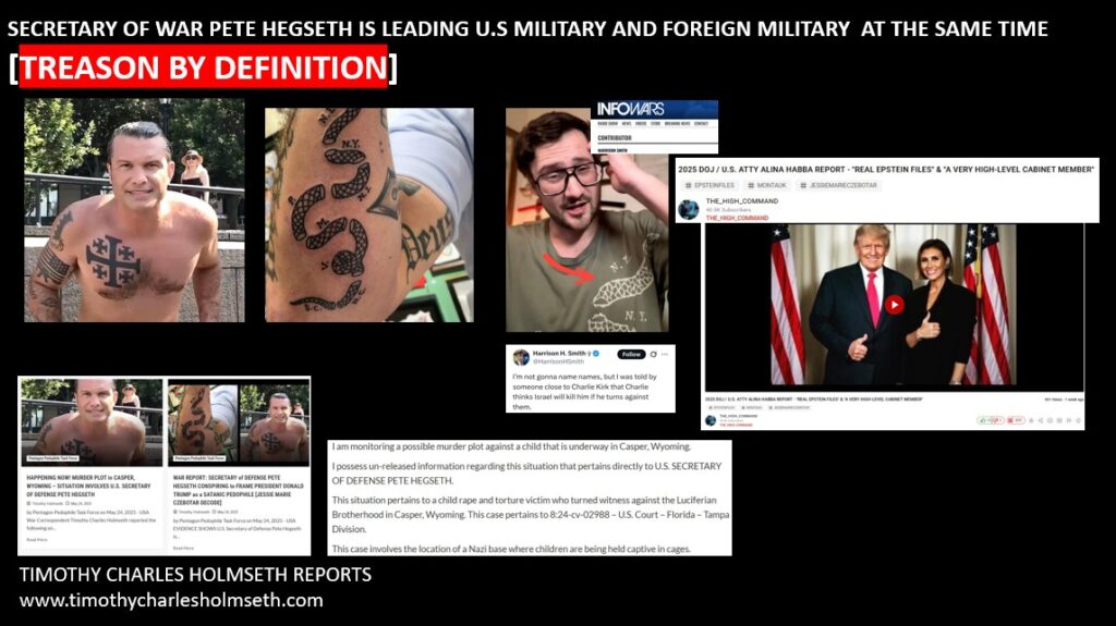 SPECIAL WAR REPORT: U.S. SECRETARY OF WAR PETE HEGSETH IS COMMITTING ...