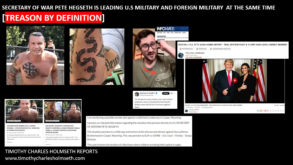 SPECIAL WAR REPORT: U.S. SECRETARY OF WAR PETE HEGSETH IS COMMITTING ...