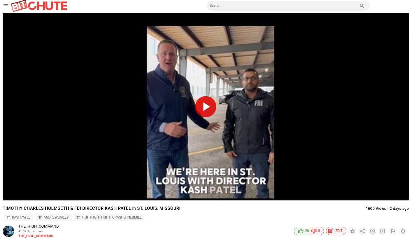 FBI DIRECTOR & SENATOR SNEAKING AROUND MISSOURI: JEFFREY EPSTEIN ...