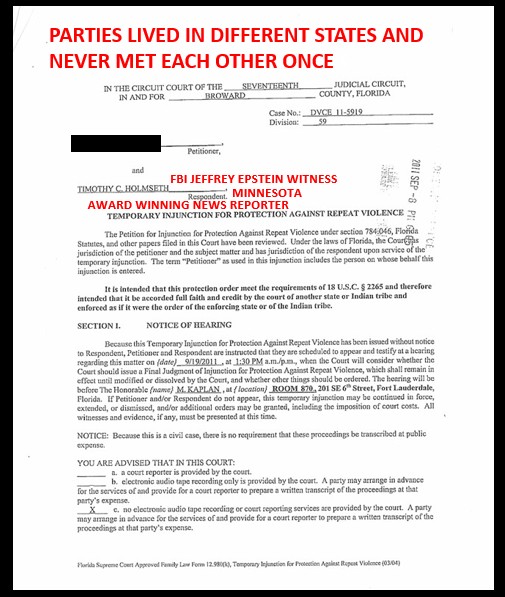 PROJECT AMERICAN STORM: TIMOTHY CHARLES HOLMSETH ATTEMPTED to QUESTION ...