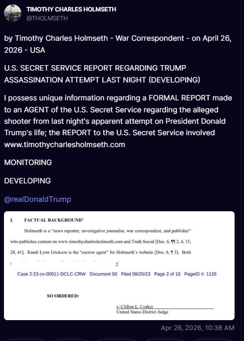 PROJECT AMERICAN STORM: U.S. SECRET SERVICE REPORT REGARDING TRUMP ...