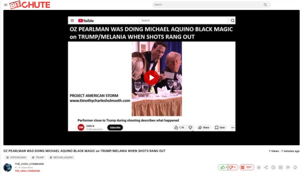 PROJECT AMERICAN STORM: OZ PEARLMAN WAS PERFORMING 'MICHAEL AQUINO'S ...