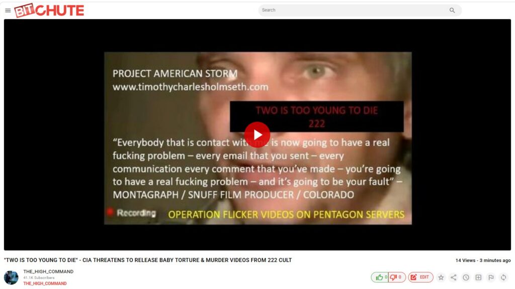 "TWO IS TOO YOUNG TO DIE" - CIA THREATENS TO RELEASE BABY TORTURE ...